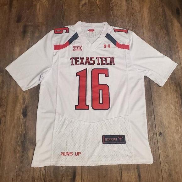 Shirts | Kliff Kingsbury Texas Tech Throwback White Stitched Mens New ...